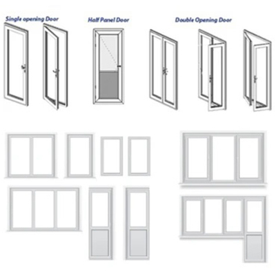 UPVC French Doors UPVC Front French Door - Jinan Lumei Construction ...