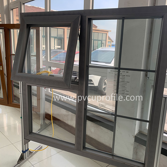 Aluminum Clad uPVC Window and Door Six charmbers and triple sealing ...