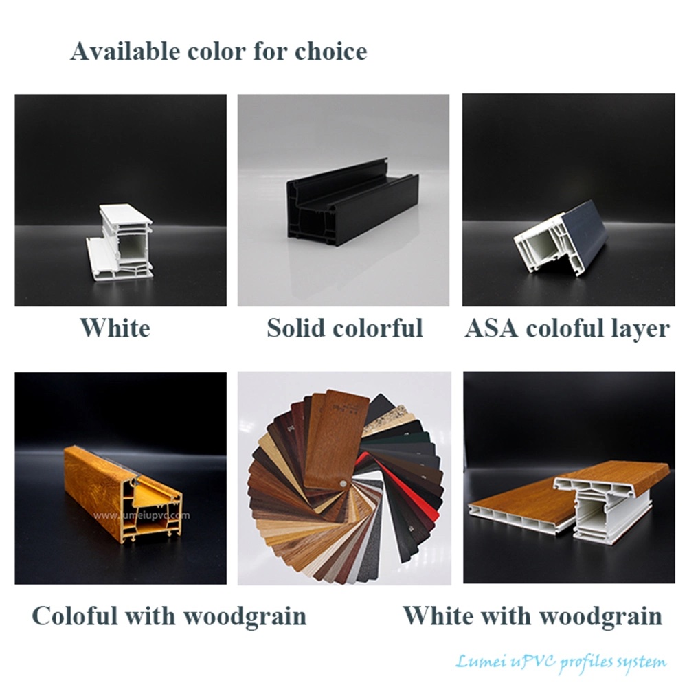 UPVC Window Frame Profiles PVC Window Profile - Jinan Lumei ...