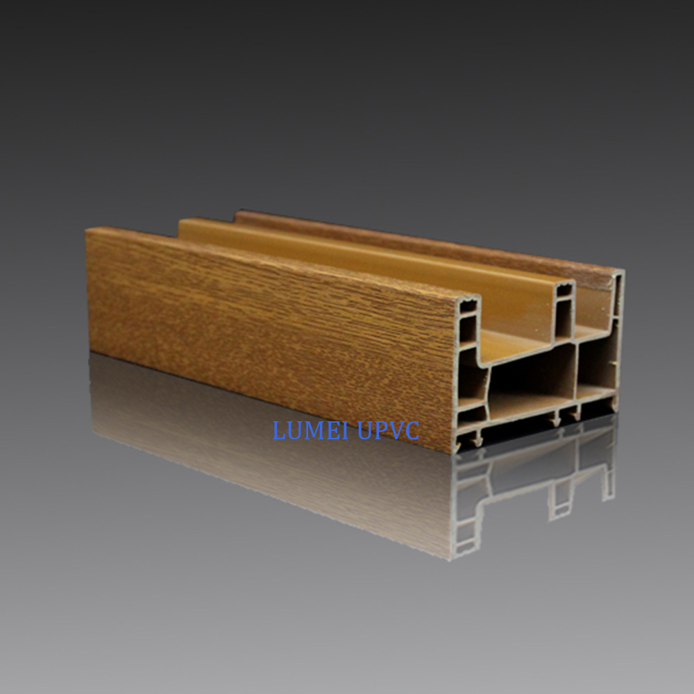 Wood Grain Imitation Laminated UPVC Profiles - Jinan Lumei Construction ...