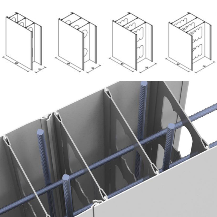 Foldable Panel PVC Formwork Profiles for Permanent Construction ...